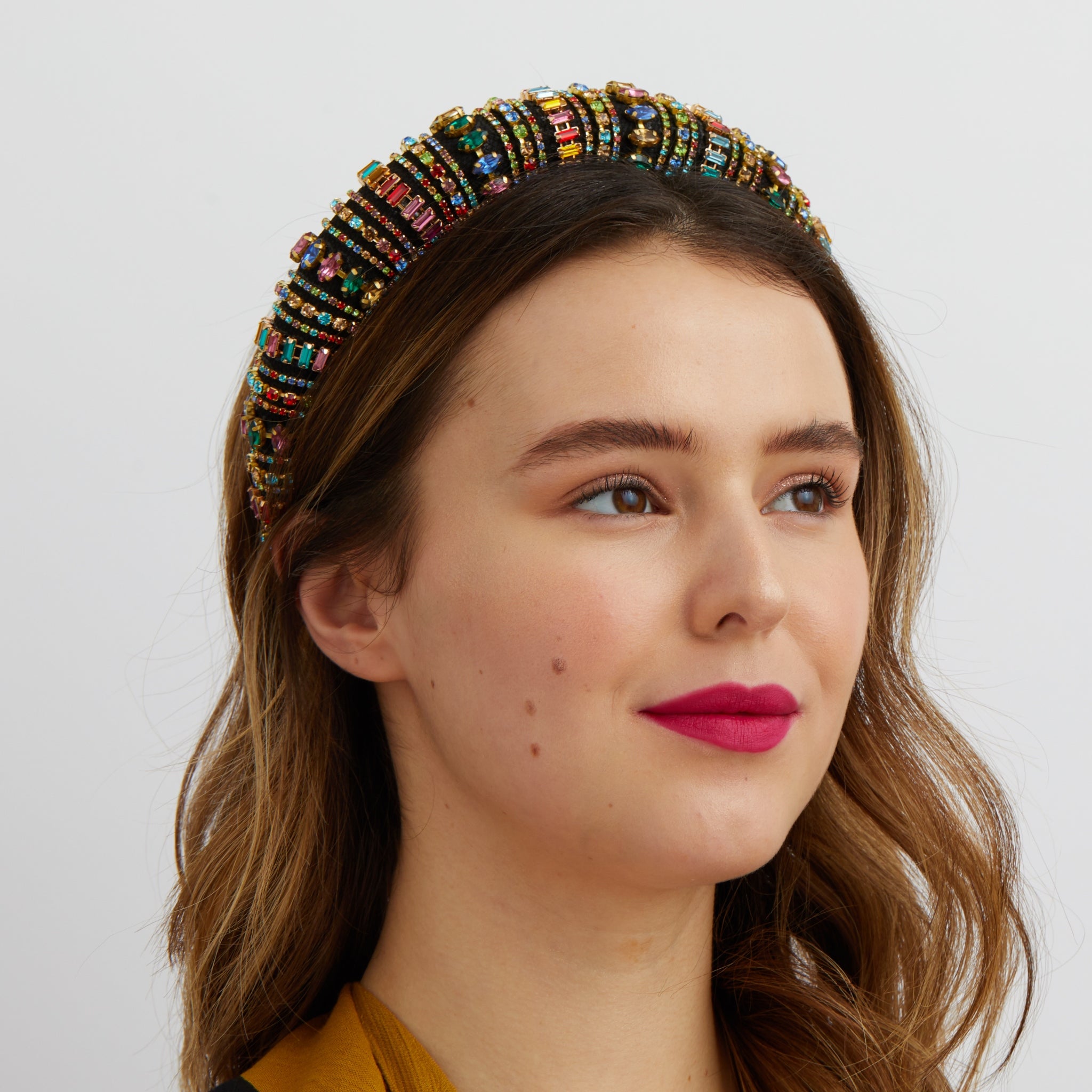 Rainbow Headband Padded with Crystal | Rainbow Headband – QueenMee ...