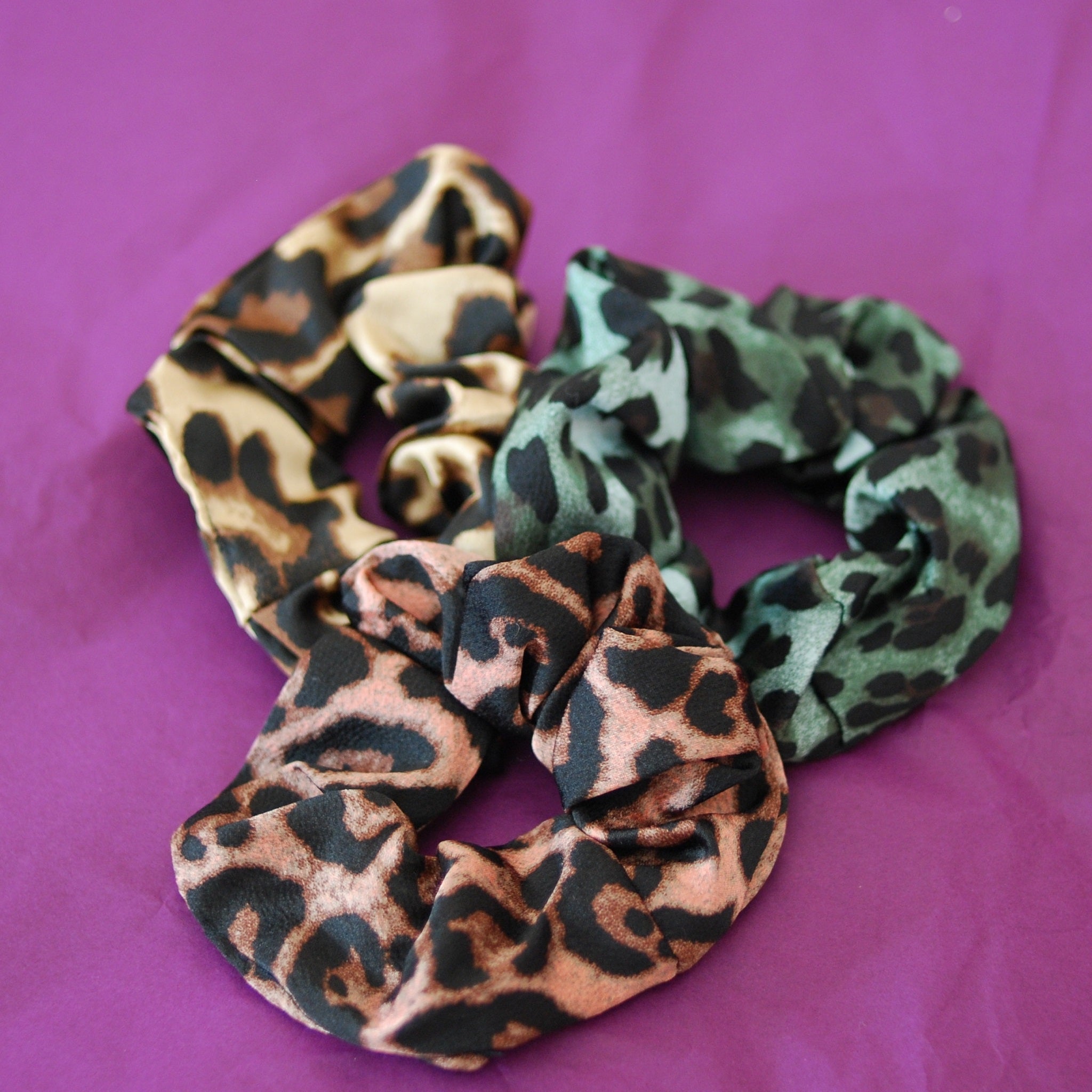 Satin and Organza Scrunchies – QueenMee Accessories